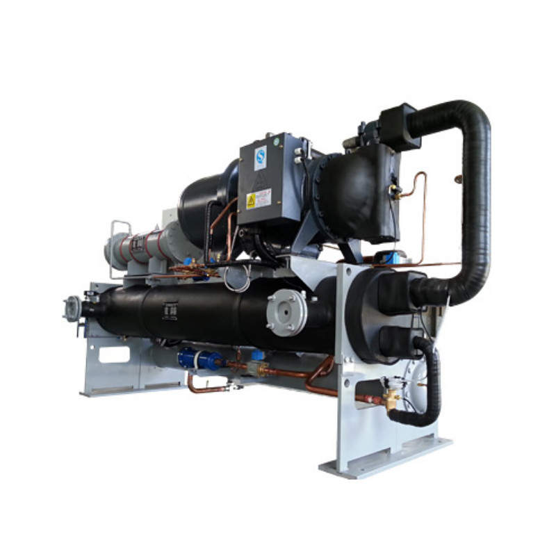 50 TR 177KW Screw Type Compressor Water Cooled Chiller For Rubber ...